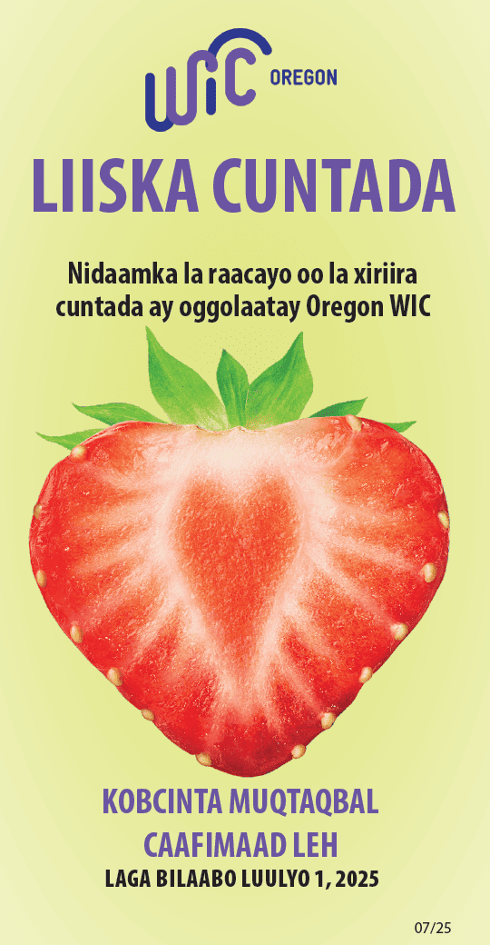 Lista de alimentos somalis aprovados pelo WIC do Oregon | JPMA, Inc.