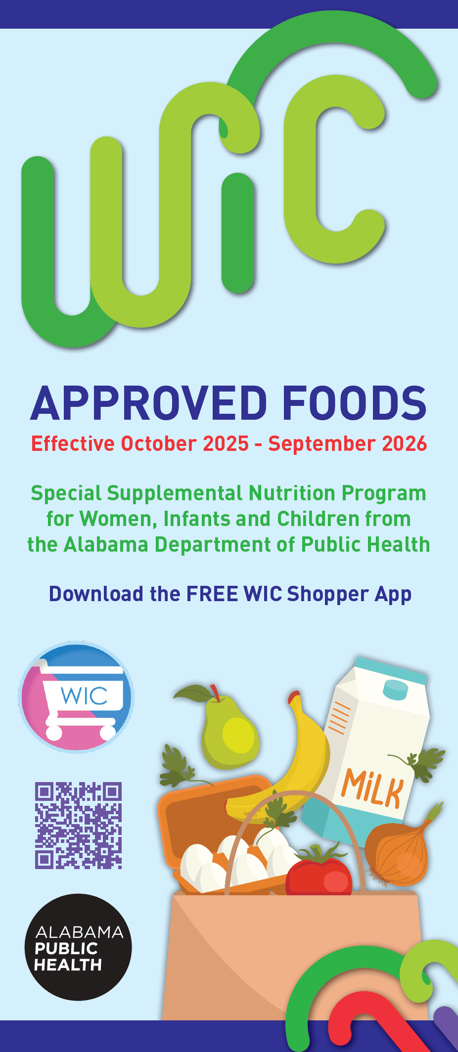 Alabama WIC Approved Food List English | JPMA, Inc.